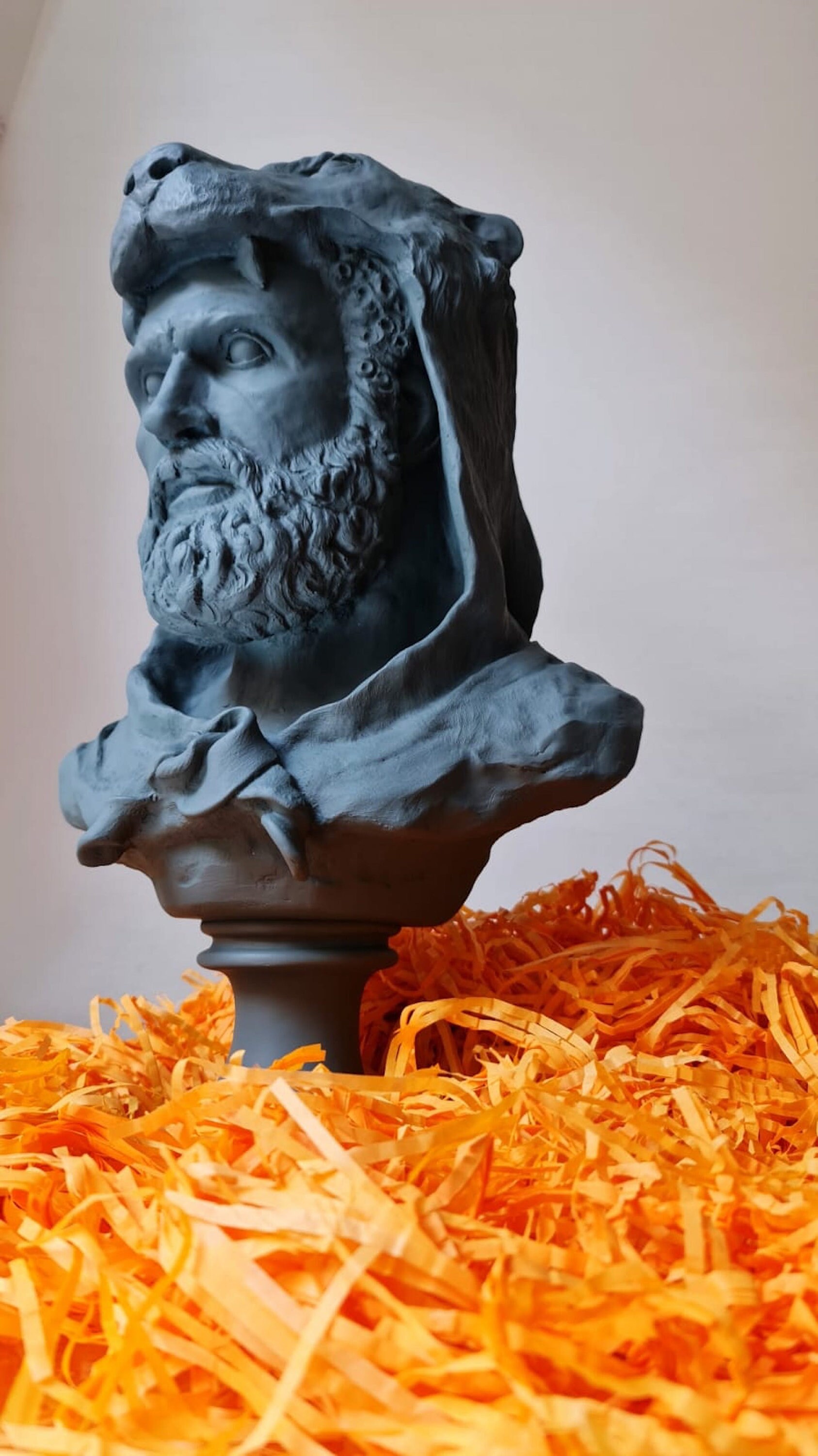 Large Hercules Sculpture Statue 20 INCHES Hercules Bust | Etsy