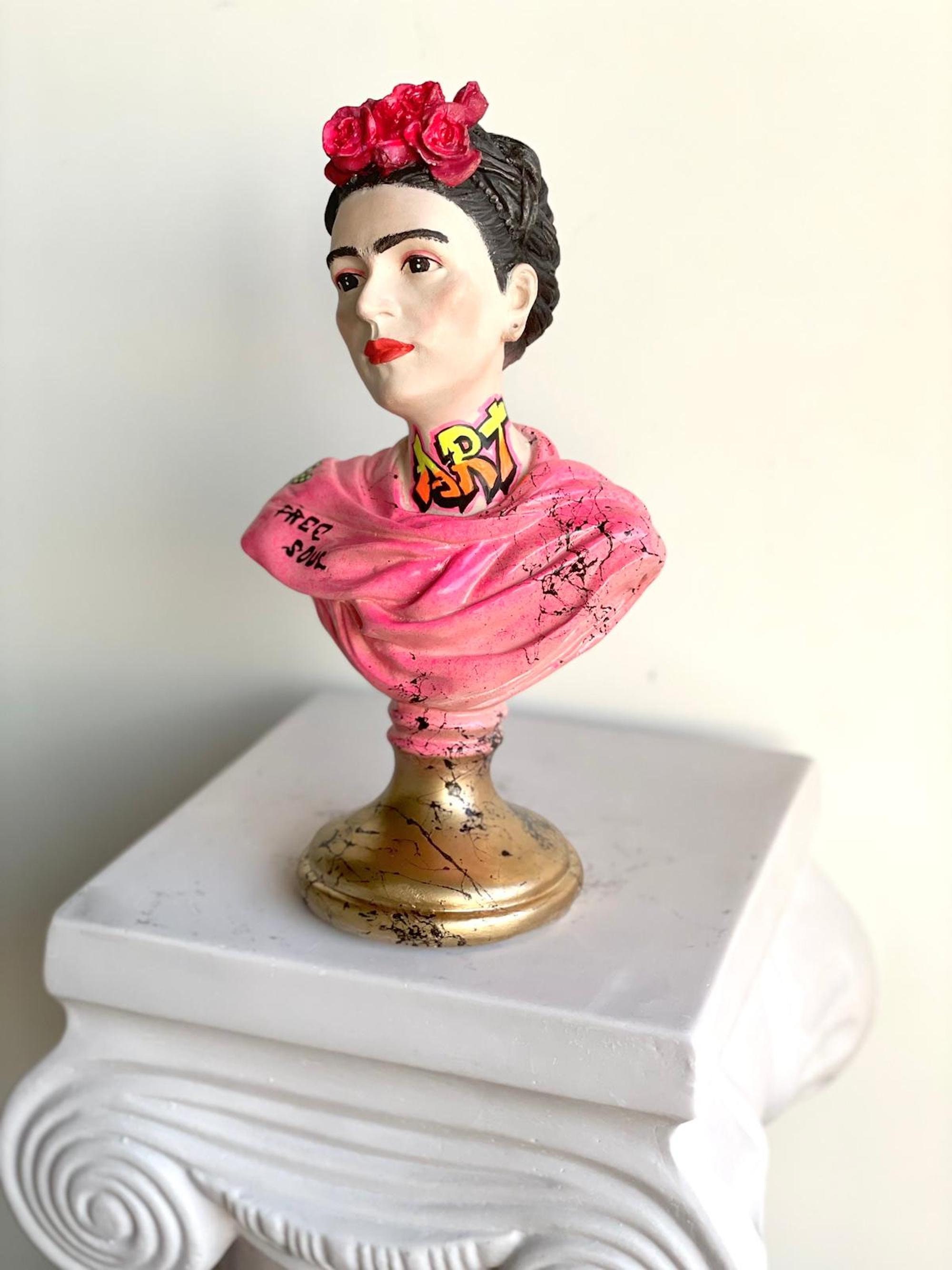 Frida Kahlo Sculpture, Graffiti Statue, Pop Art Sculpture, Frida Kahlo ...