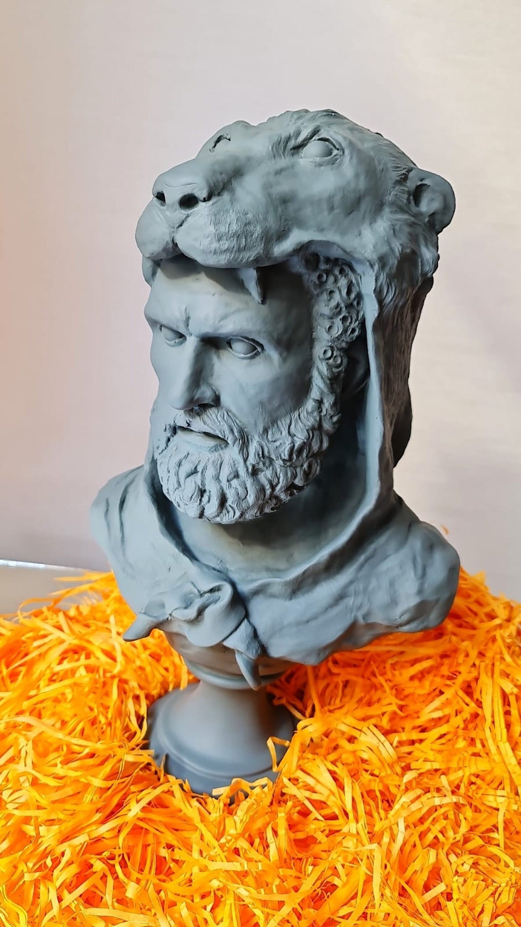 Large Hercules Sculpture Statue 20 INCHES Hercules Bust - Etsy