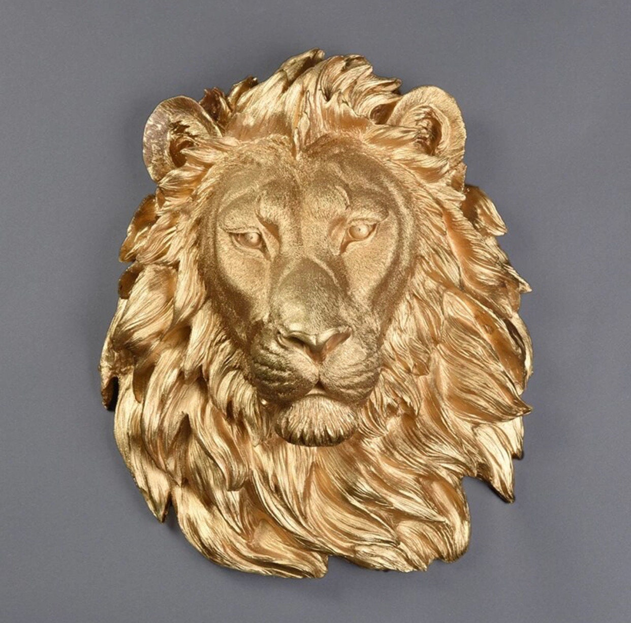 XL Lion Head Wall Mount Over Sized Wild Animal Wall - Etsy