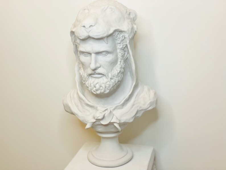 Large Hercules Sculpture Statue 20 INCHES Hercules Bust - Etsy