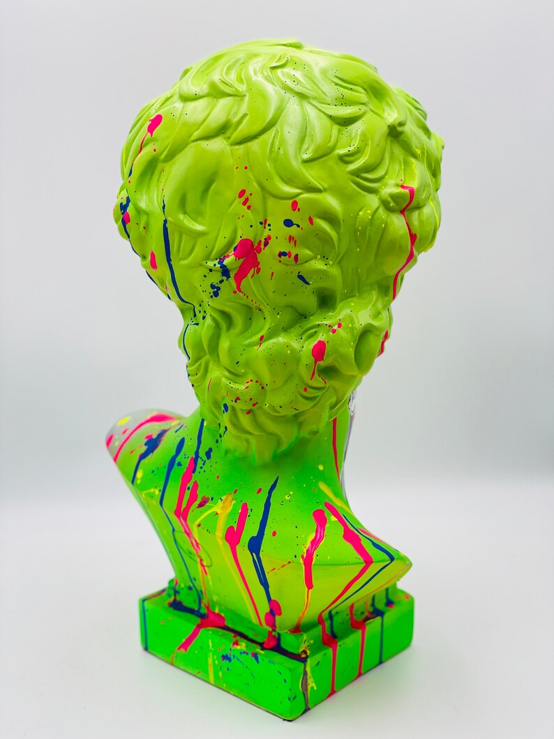 Alec Monopoly David Statue Street Art Michelangelo David Bust Museum ...