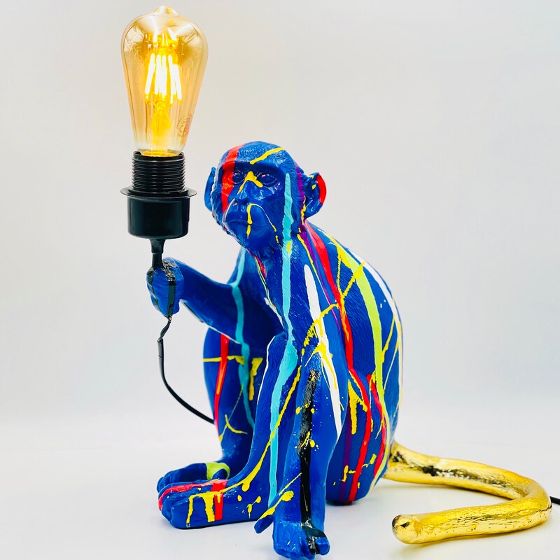 Monkey Lamp - Etsy