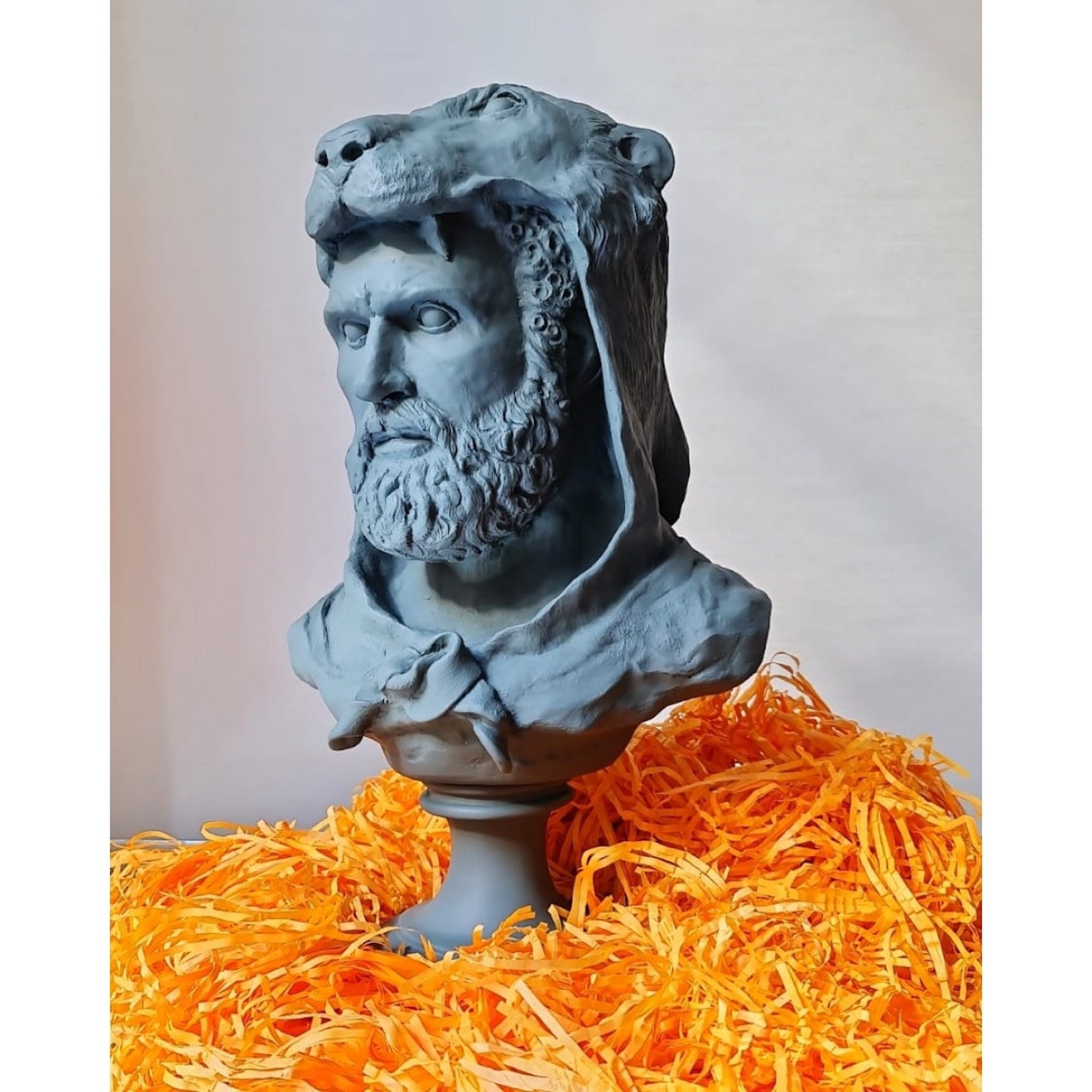 Large Hercules Sculpture Statue 20 INCHES Hercules Bust - Etsy