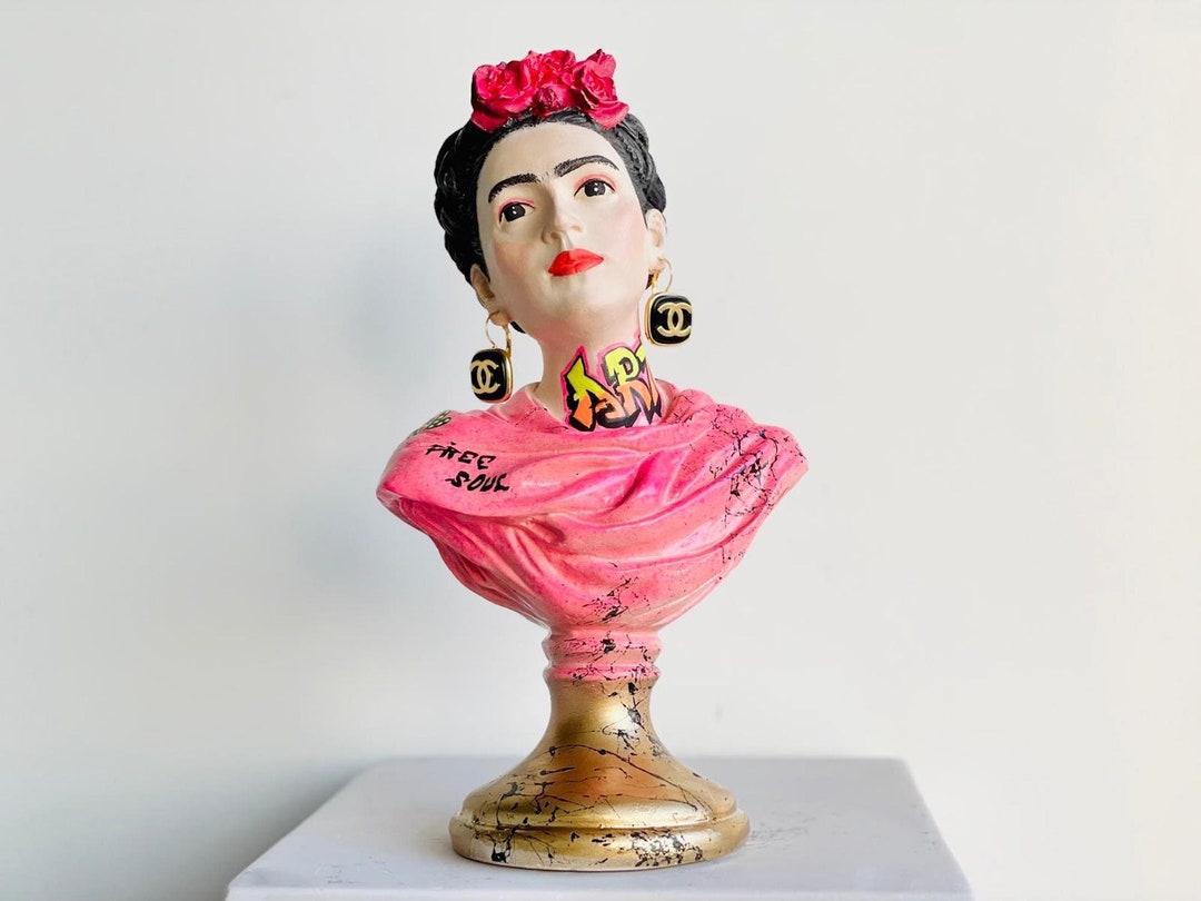 Frida Kahlo Sculpture, Graffiti Statue, Pop Art Sculpture, Frida Kahlo ...