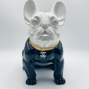 Kintsugi Design Dog Sculpture, VIP Pop Art Statue, Luxury French ...