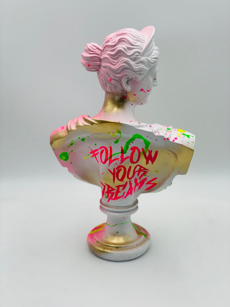 Street Art Artemis Statue Pop Art Style Bust Graffiti - Etsy