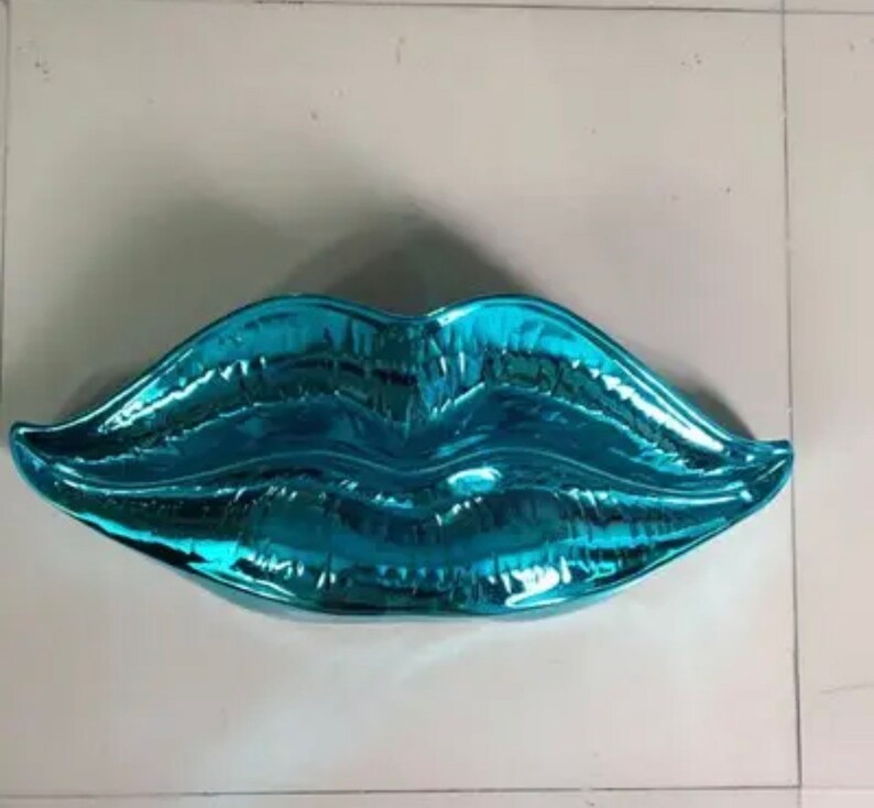 Big Lip Sculpture Wall Mount Modern Art Decoration Red Lips - Etsy