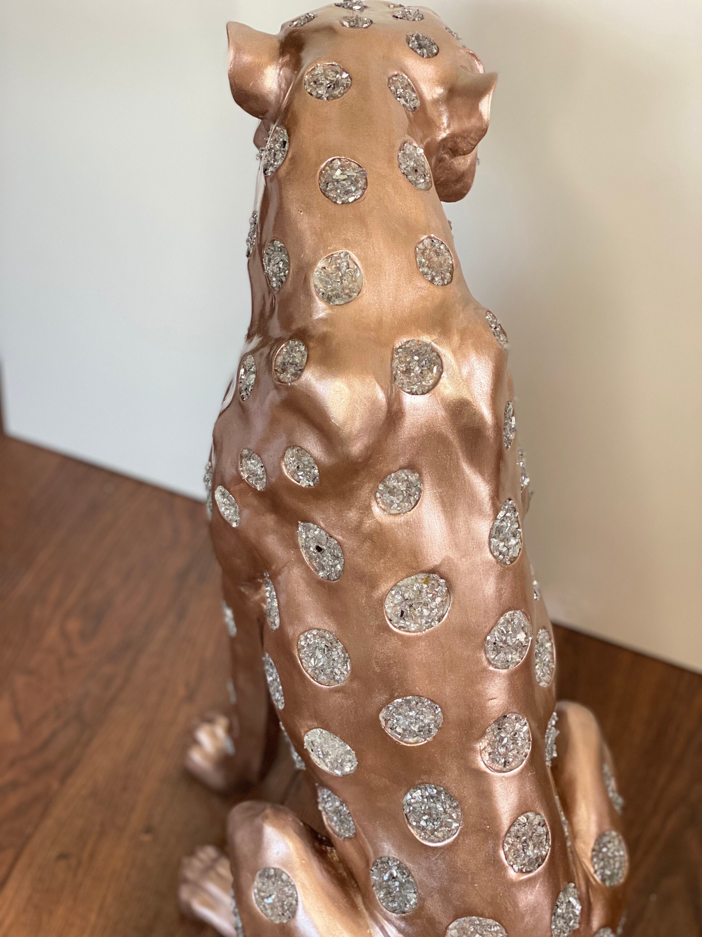 26 GIANT Leopard Statue Luxurious Diamond Design - Etsy