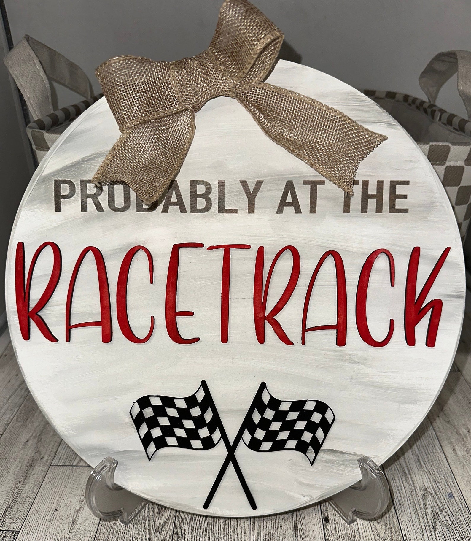 Racing Sign | Racetrack | Front Door Sign | Front Porch Decor | Front ...