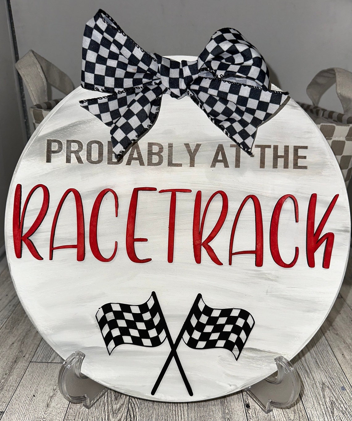 Racing Sign | Racetrack | Front Door Sign | Front Porch Decor | Front ...