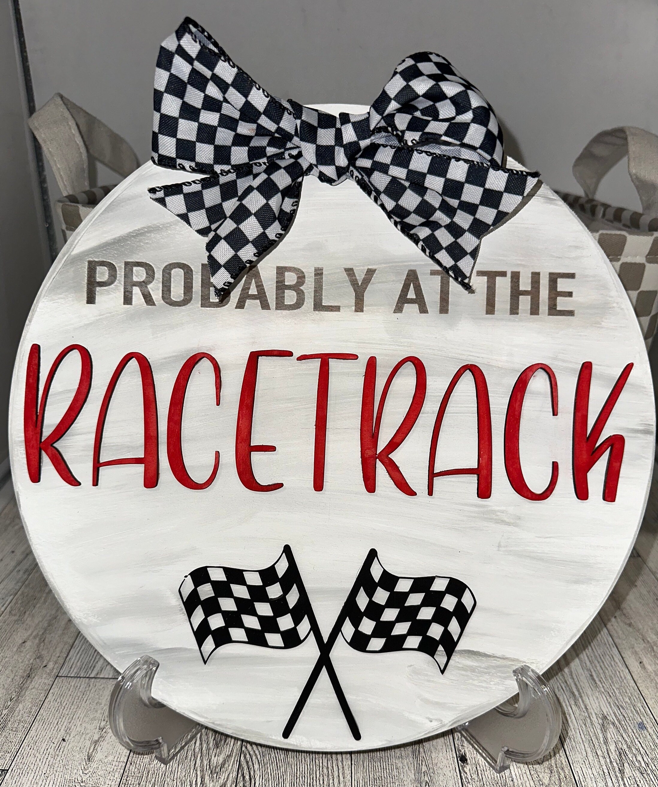Racing Sign | Racetrack | Front Door Sign | Front Porch Decor | Front ...