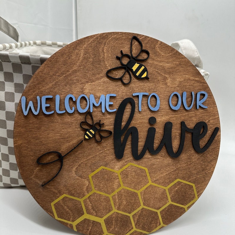 Bee Door Sign - Etsy