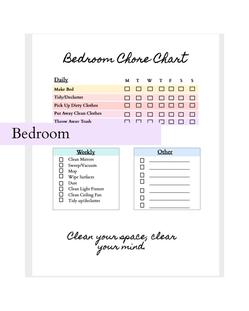 Chore Chart Bundle - Etsy
