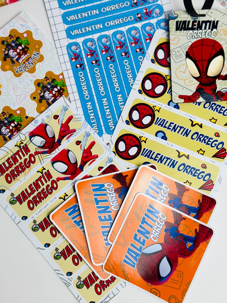 Custom Back-to-school Sticker Kit With Backpack Tag Personalized ...