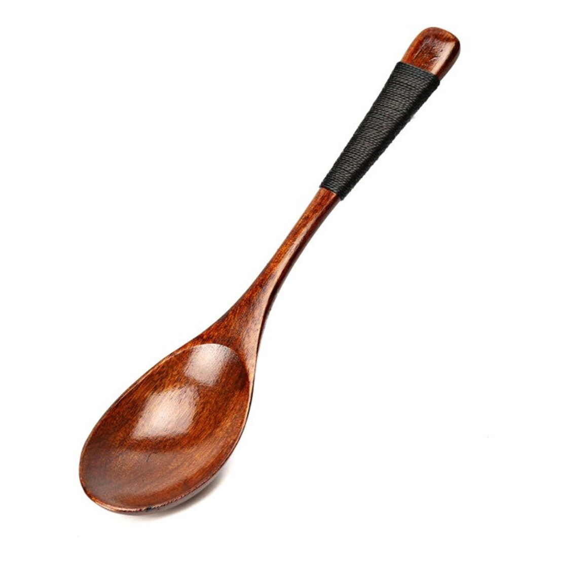 2pcs Wooden Spoons Kitchen Wood Spoon Set Japanese Wood Rice Soup Spoon ...