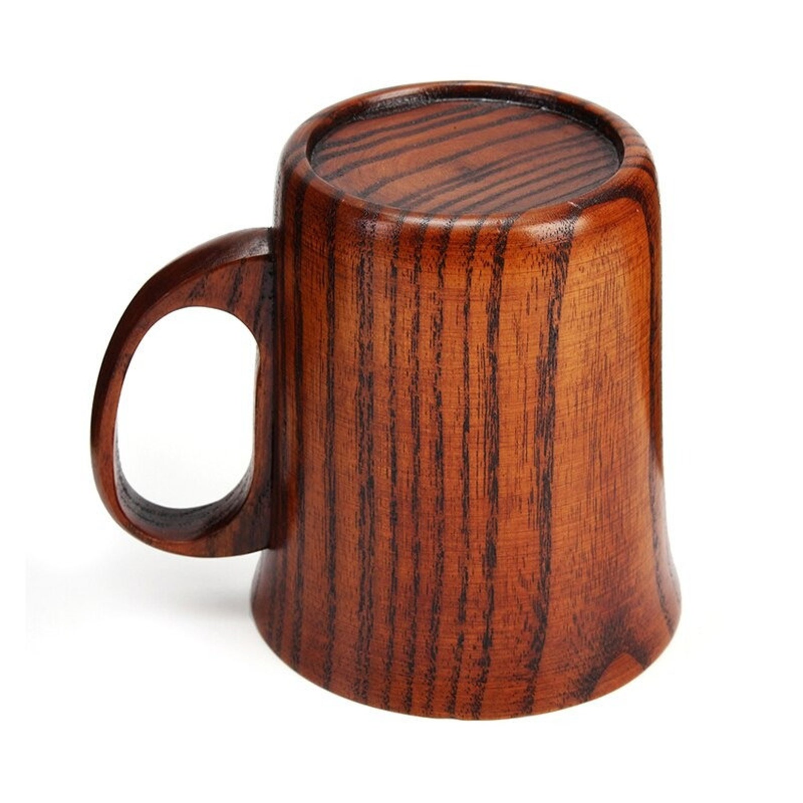 280ml Handmade Wooden Coffee Mug Tea Cup With Handle Wood - Etsy