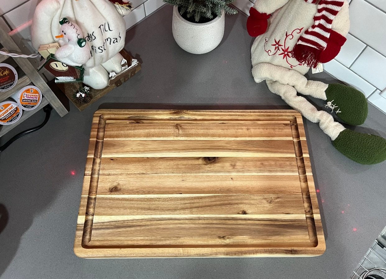 Large Rustic Farmhouse Wood Cutting Board Butcher Block 12x18 - Etsy