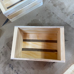 Small Wood Crates, Wooden Storage, Small Crate, Rustic Wood Crate, Mini ...