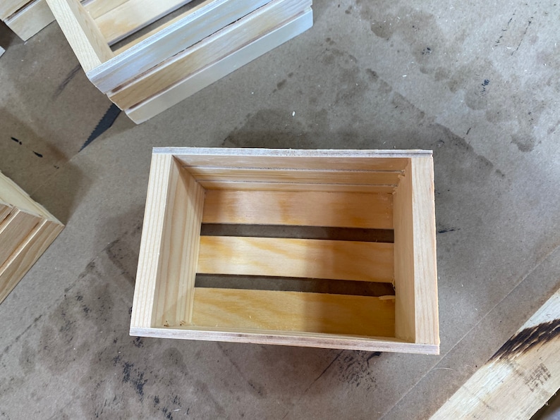 Small Wood Crates Wooden Storage Small Crate Rustic Wood - Etsy