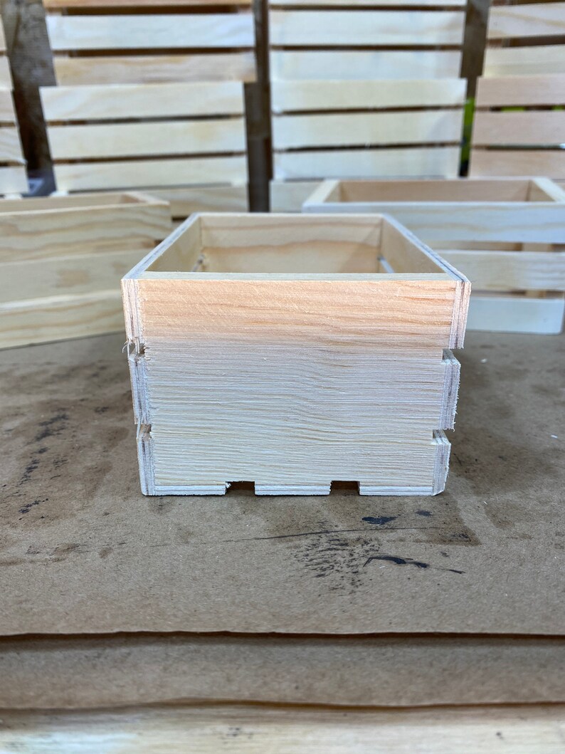 Small Wood Crates Wooden Storage Small Crate Rustic Wood - Etsy
