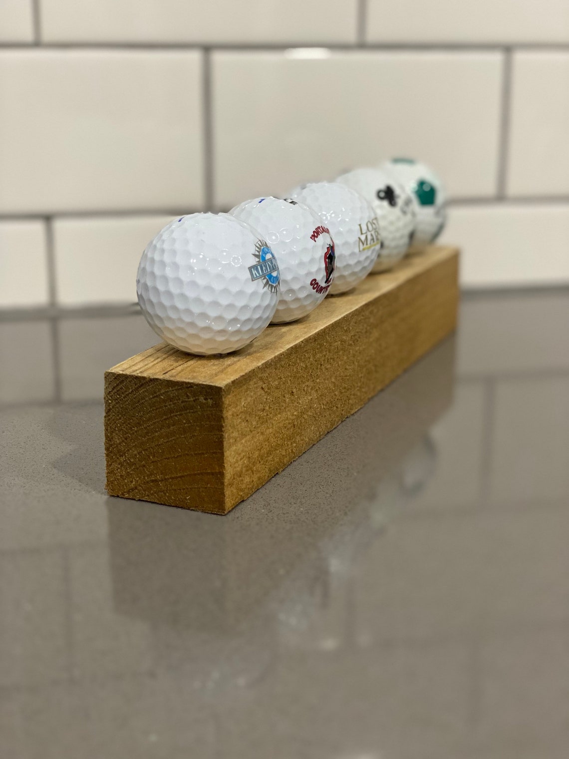 Golf Ball Display, Golf Display, Rustic Golf Display, Ball Holder, Golf ...