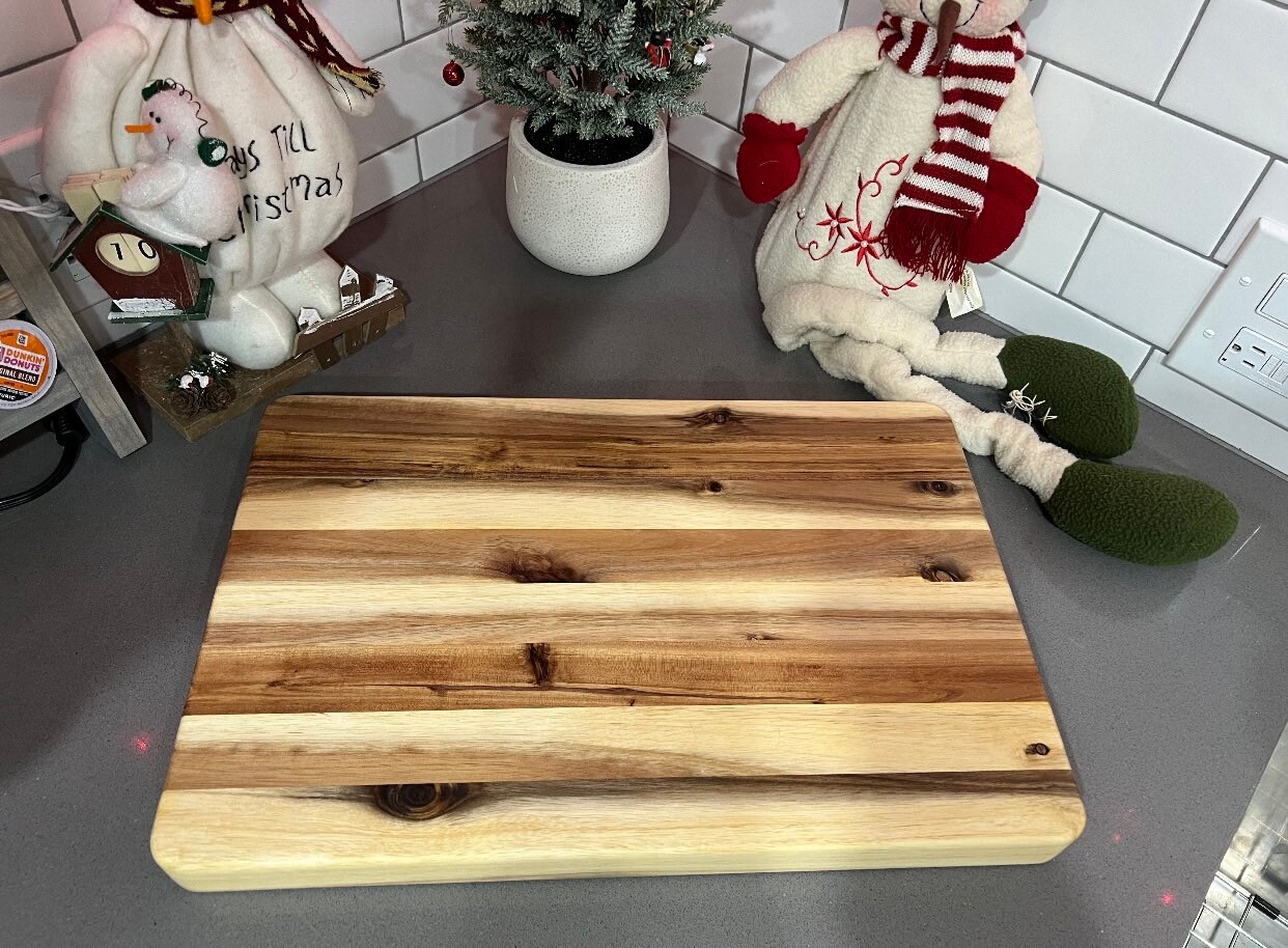 Large Rustic Farmhouse Wood Cutting Board Butcher Block 12x18 - Etsy
