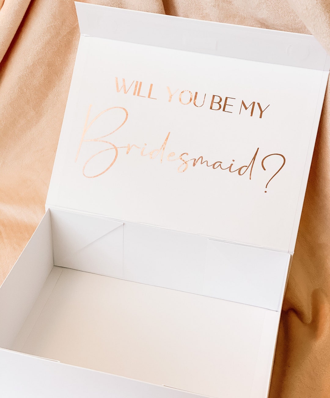 White Bridal Party Proposal Boxes - Etsy