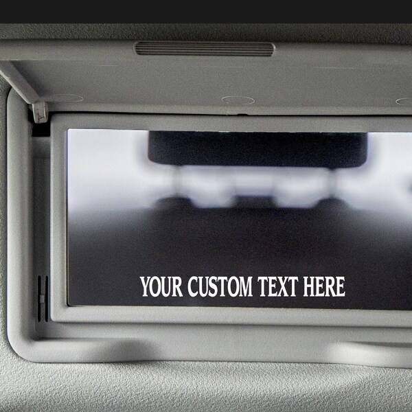 Vanity Mirror Decal - Etsy