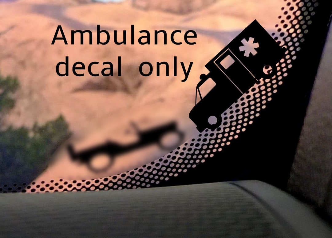 Ambulance Decal, Discoverable Easter Egg, Paramedic Car Sticker, First ...