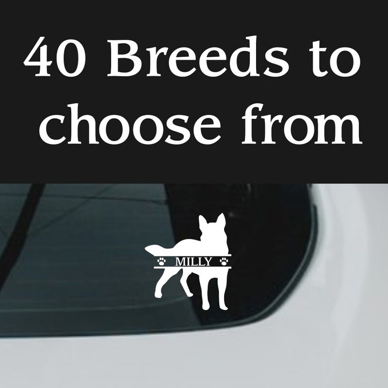 Dog Breed Decal - Etsy