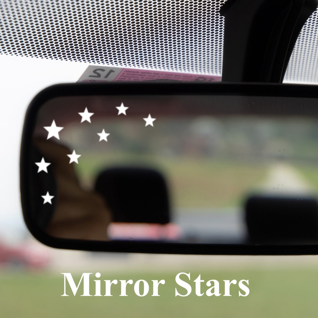 Multi Star Car Mirror Decals, Cute Stickers, Decorative Car Accessory ...