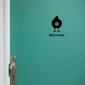 Chicken Peephole Vinyl Decal Sticker Chicken Butt Welcome - Etsy