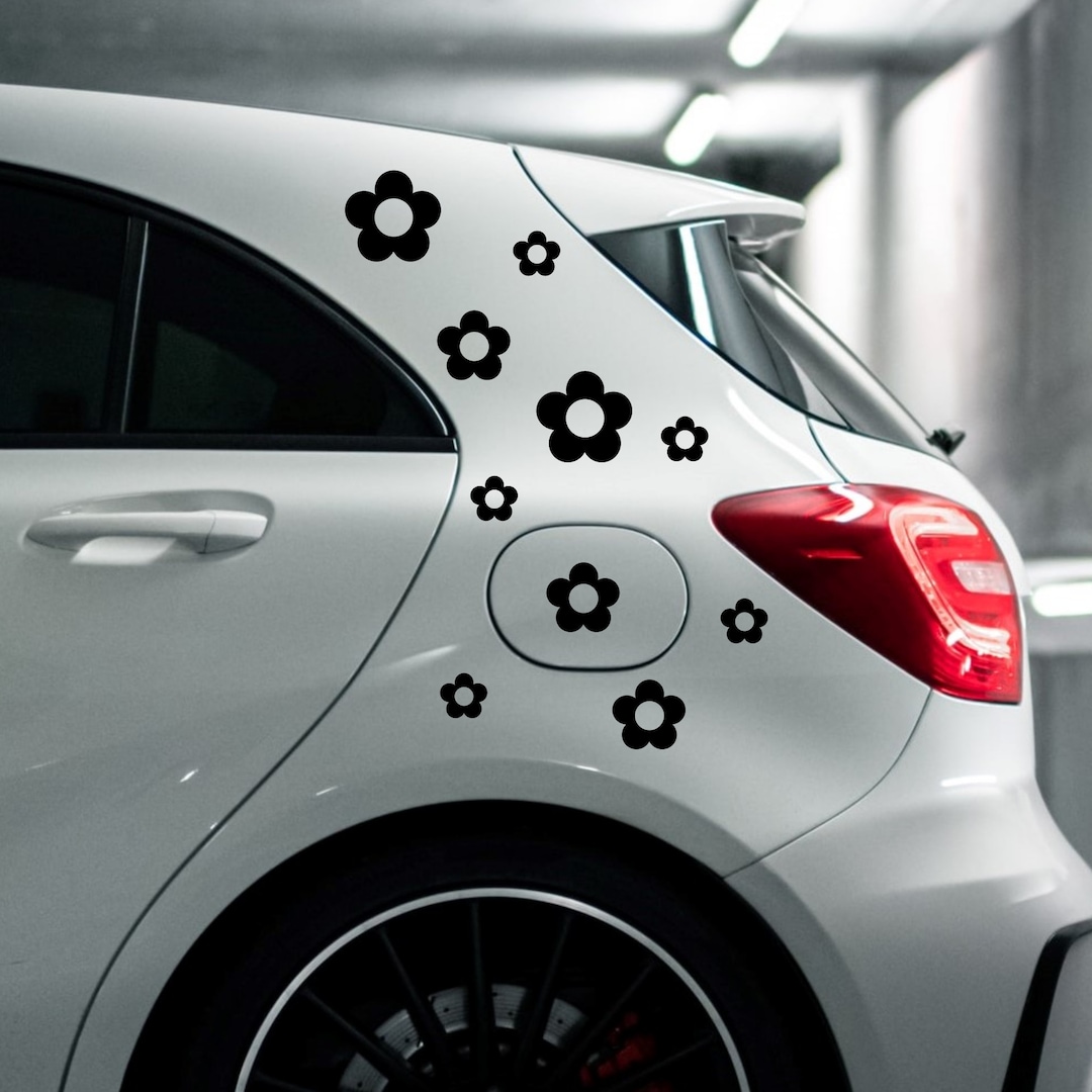Daisy Car Decals, Flower Car Stickers, JDM Car Decals, Cute Flower Car ...
