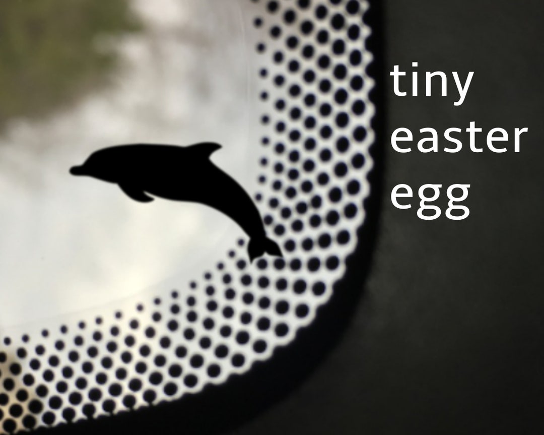 Dolphin Hidden Easter Egg Decal, Super Tiny Car Sticker - Etsy