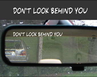 Scary Vanity Mirror Decal Don't Look Behind You Spooky - Etsy