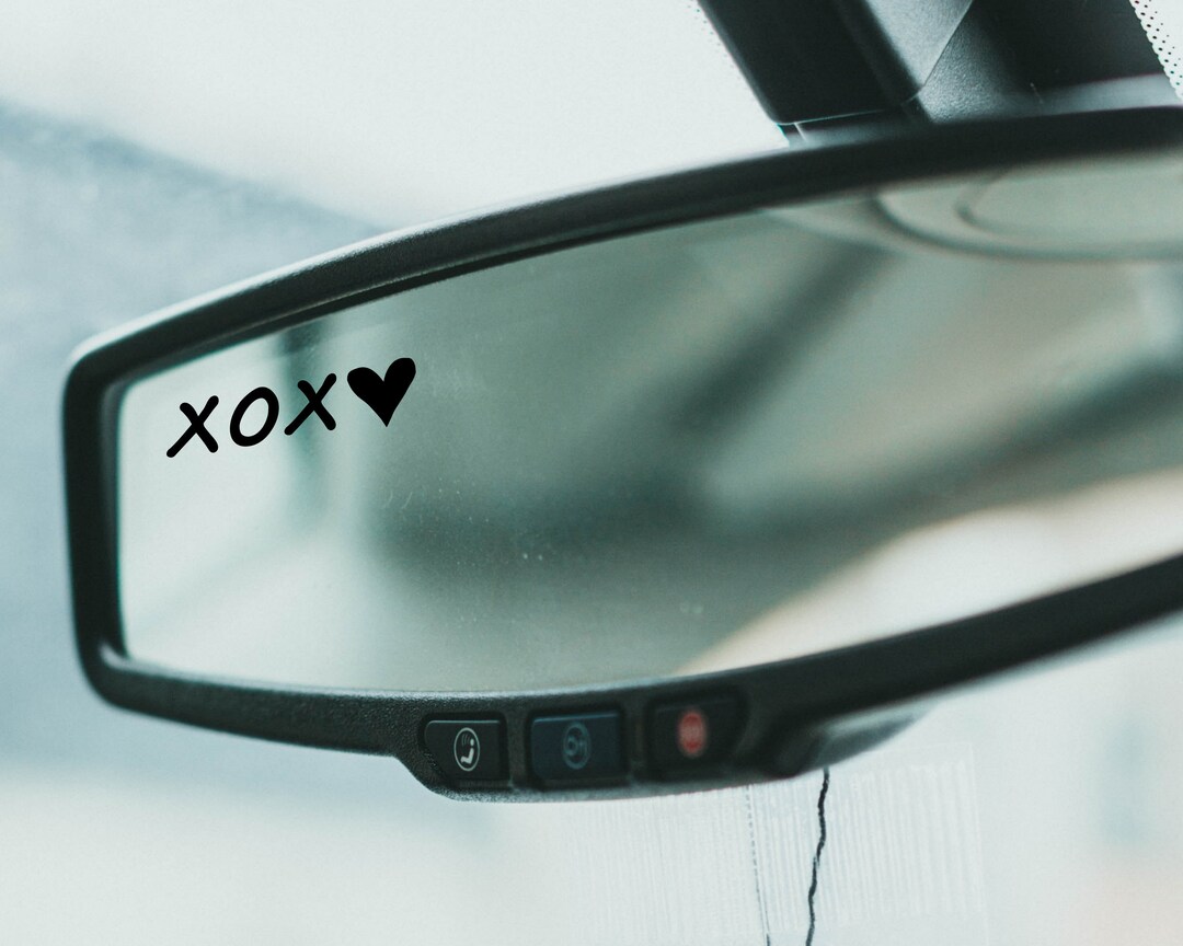 XOX Rearview Mirror Decal, Kisses Mirror Sticker, Decorative Car ...