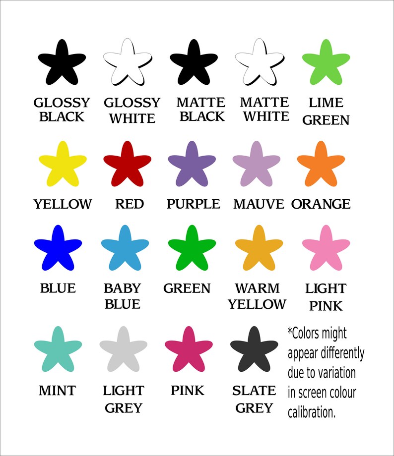 Star Rearview Mirror Decals Cute Car Stickers Decorative Car - Etsy