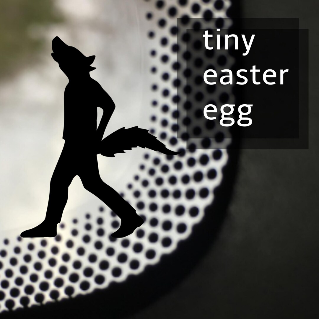 Werewolf Hidden Easter Egg Decal, Super Tiny Discoverable Car Sticker ...