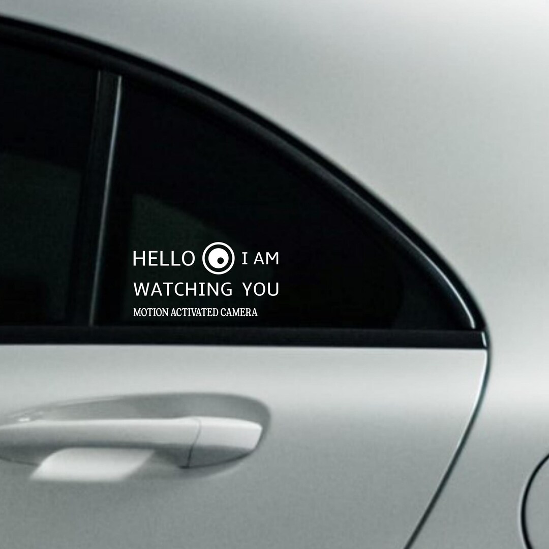 Funny Security Camera Decal, Car Decal, Window Decal, Home Security ...