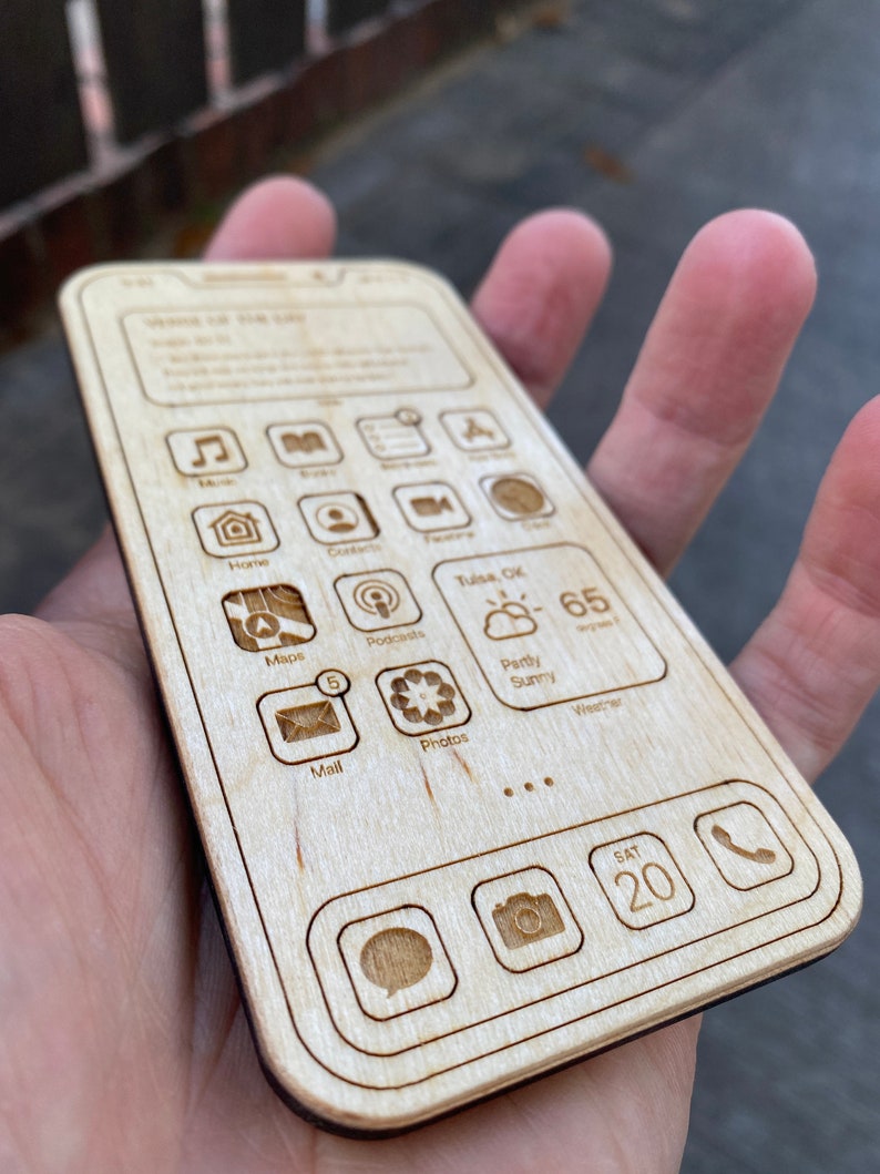 Wooden Toy Phone Wooden Toys for Children Montessori Play - Etsy