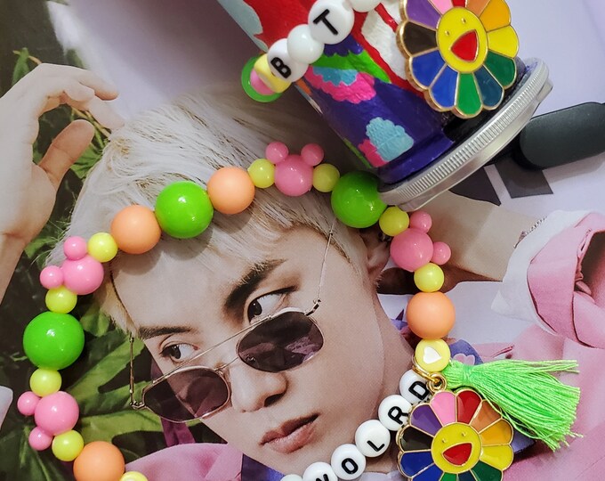 BTS J-hope Hope World Beaded Bracelet and Lighstick Charm - Etsy