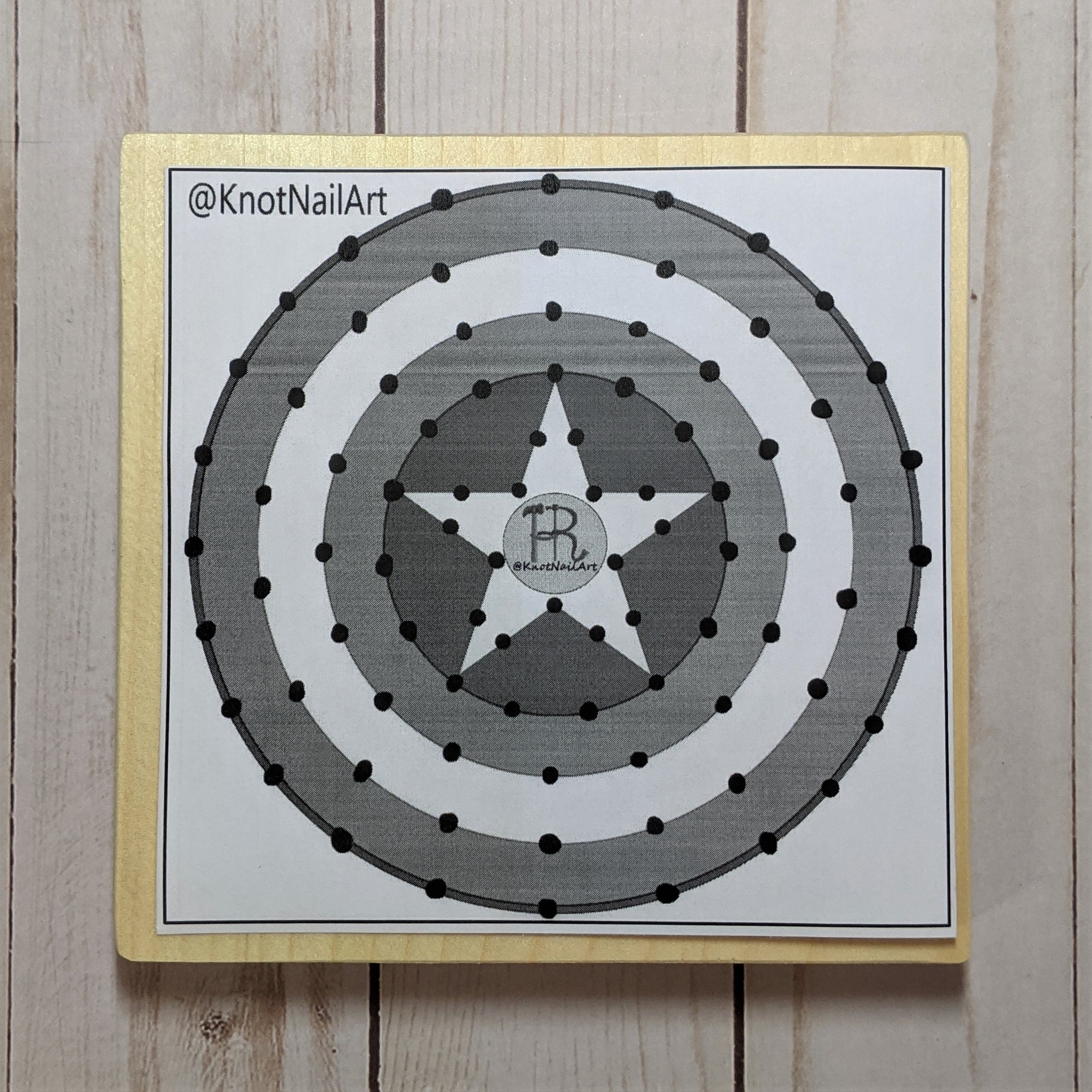 DIY String Art Kit: Captain America Symbol 5.5 by 5.5 - Etsy