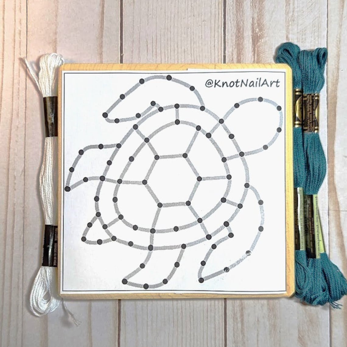 DIY String Art Kit: Sea Turtle 5.5" by 5.5" - Etsy