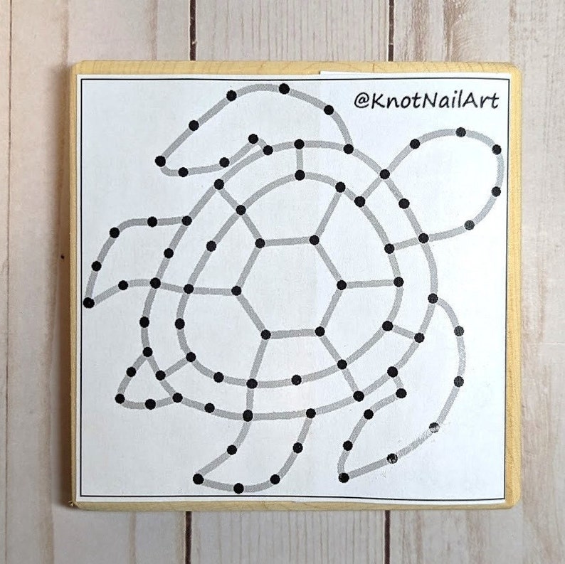 DIY String Art Kit: Sea Turtle 5.5" by 5.5" - Etsy