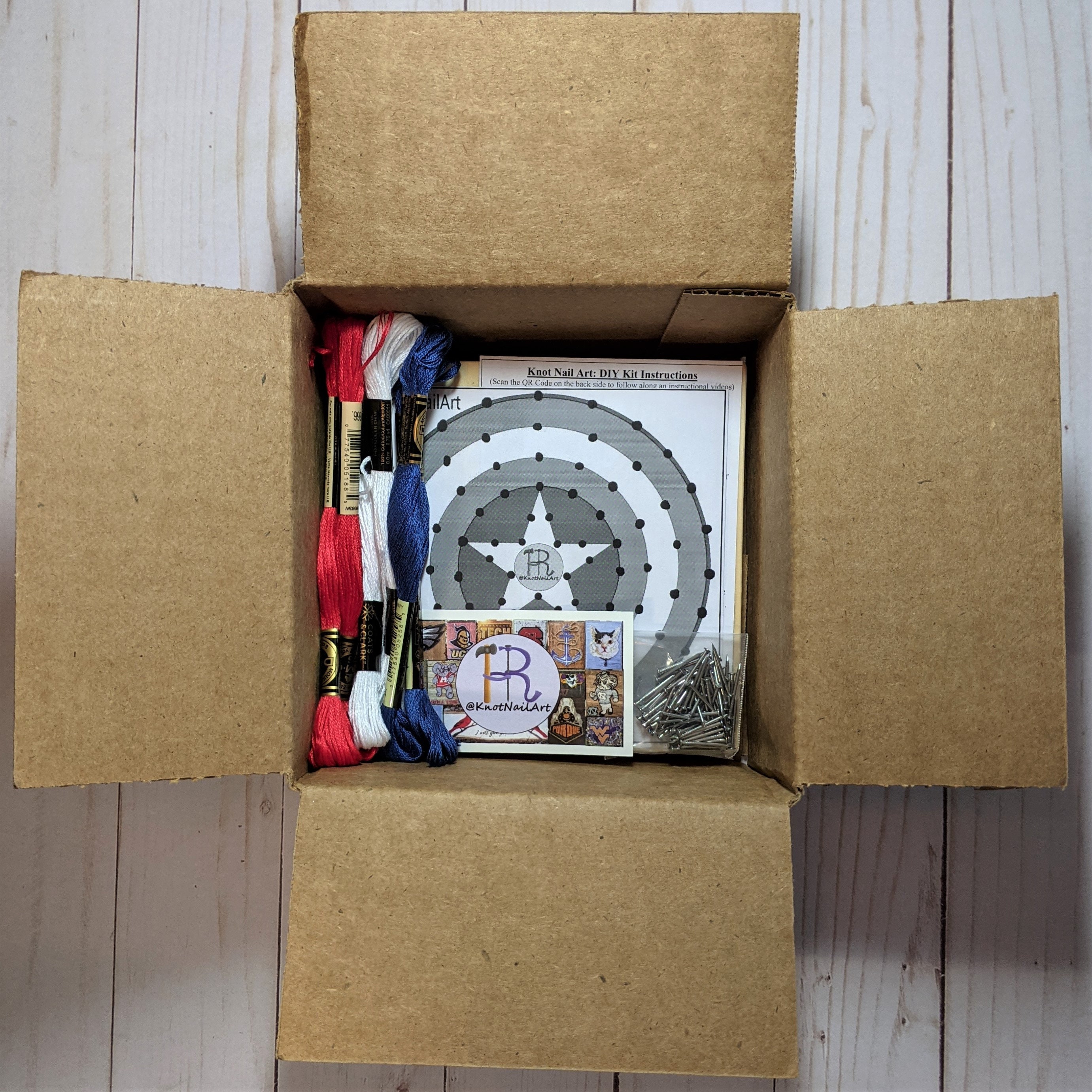 DIY String Art Kit: Captain America Symbol 5.5 by 5.5 - Etsy