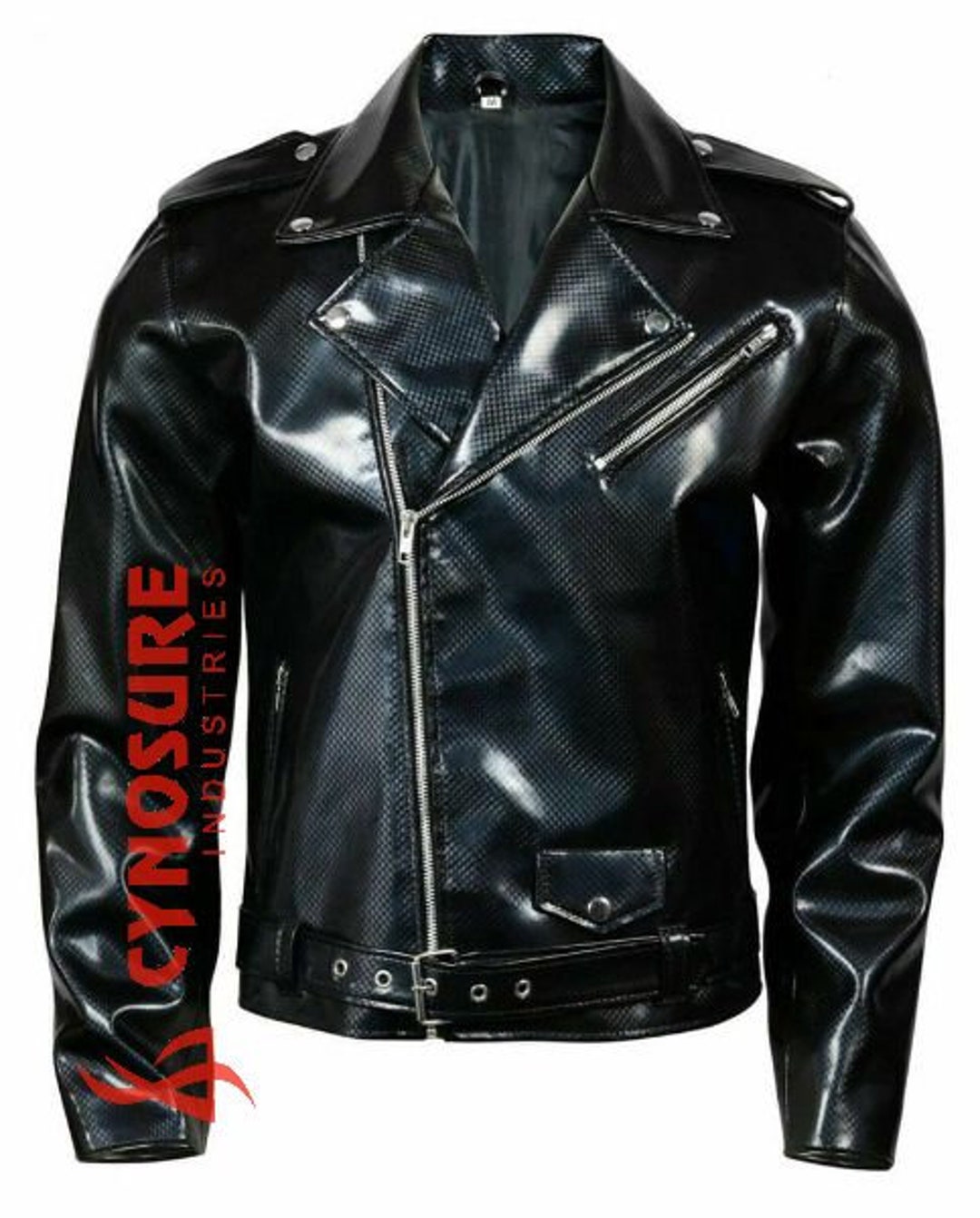 Gothic Handmade Moto Black PVC Vinyl Jacket Stylish Men Motorcycle ...