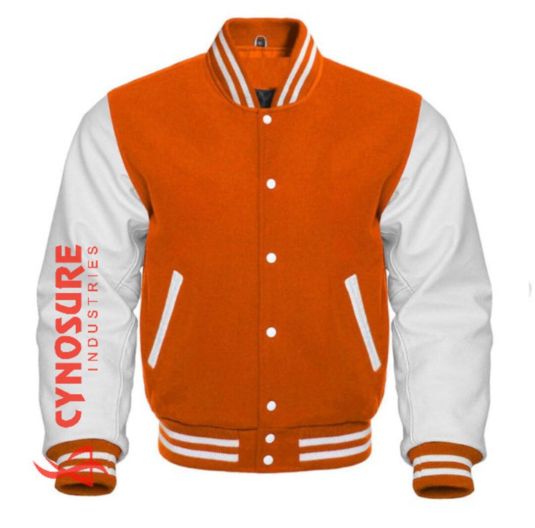 Varsity Jacket Wool Body Genuine Leather Arms Letterman Jacket College ...