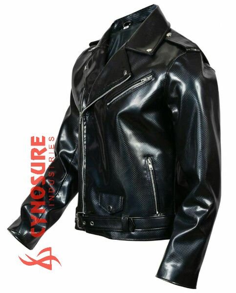 Gothic Handmade Moto Black PVC Vinyl Jacket Stylish Men Motorcycle ...