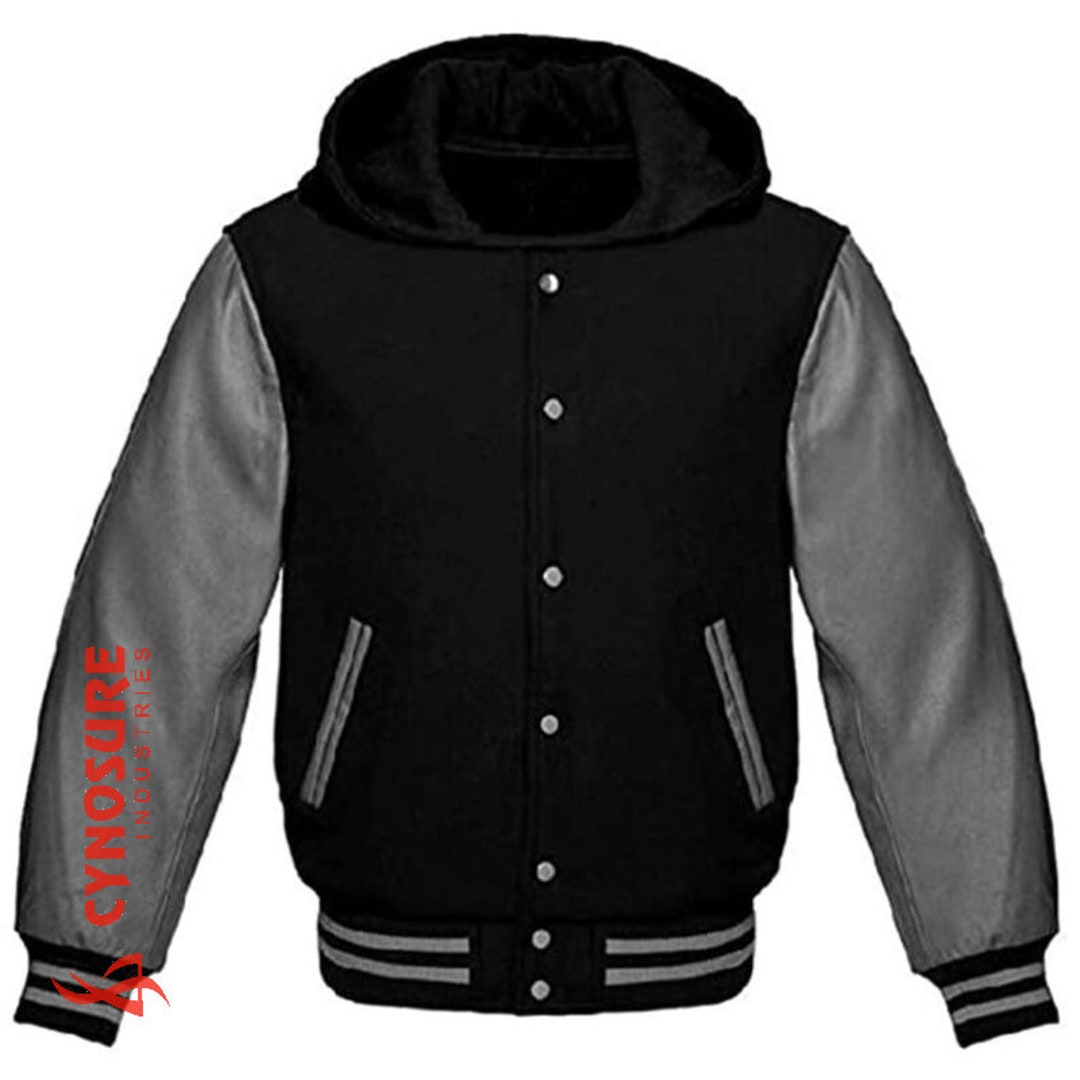 Varsity Jacket Wool Body Genuine Leather Arms Letterman Jacket College ...